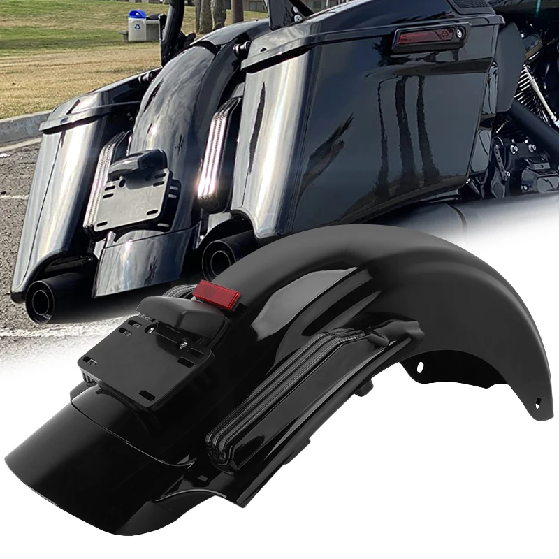 Motorcycle-LED-Rear-Fender-Fascia-System-For-Harley-Touring-CVO-Street-Glide-Special-Road-King ...