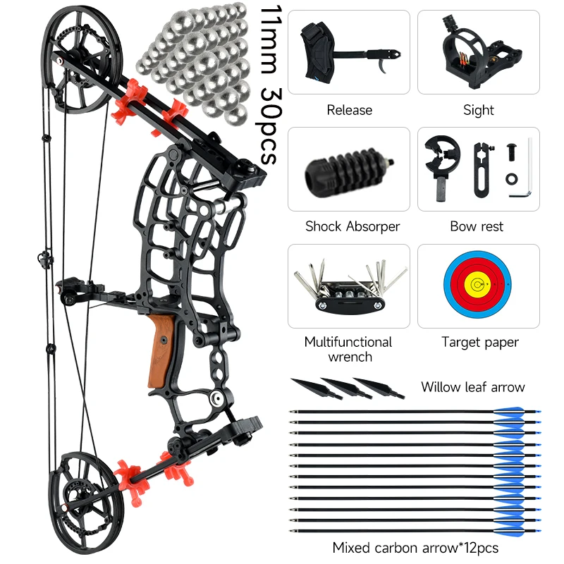 Compound Bow Archery Sets Left Right Hand Hunting Bows 30-70 lbs Draw ...