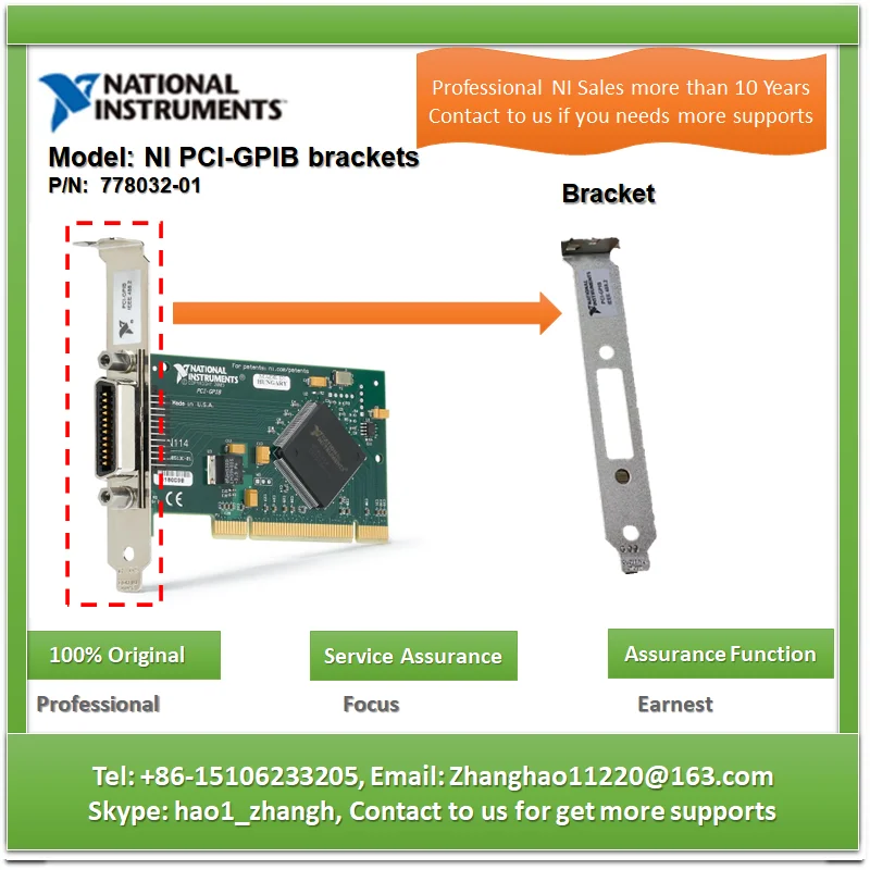 Ni Pci-gpib Brackets High-performance Gpib Interface For Pci 778032-01 (only Selling Pci-gpib ...