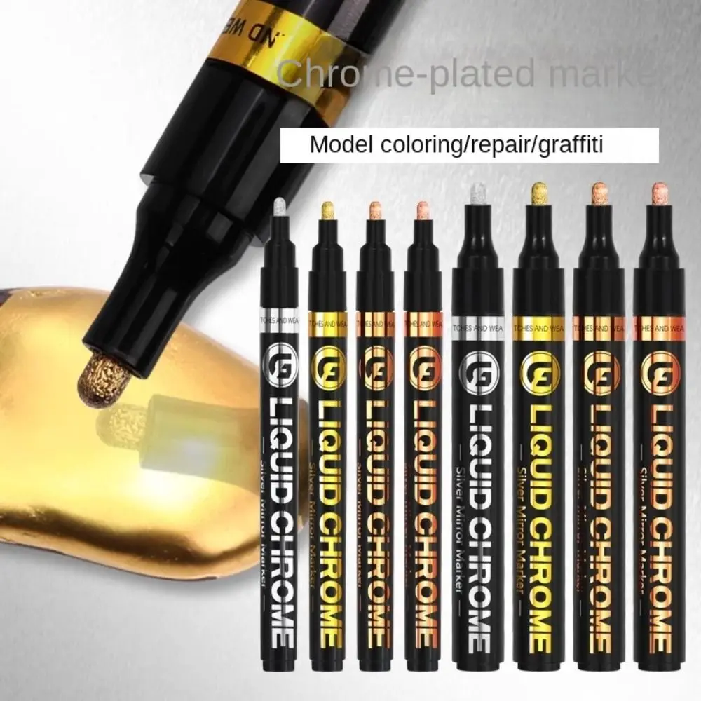 1-2-3MM-Chrome-Mirror-Marker-Pen-Convenient-Gold-Silver-Graffiti ...