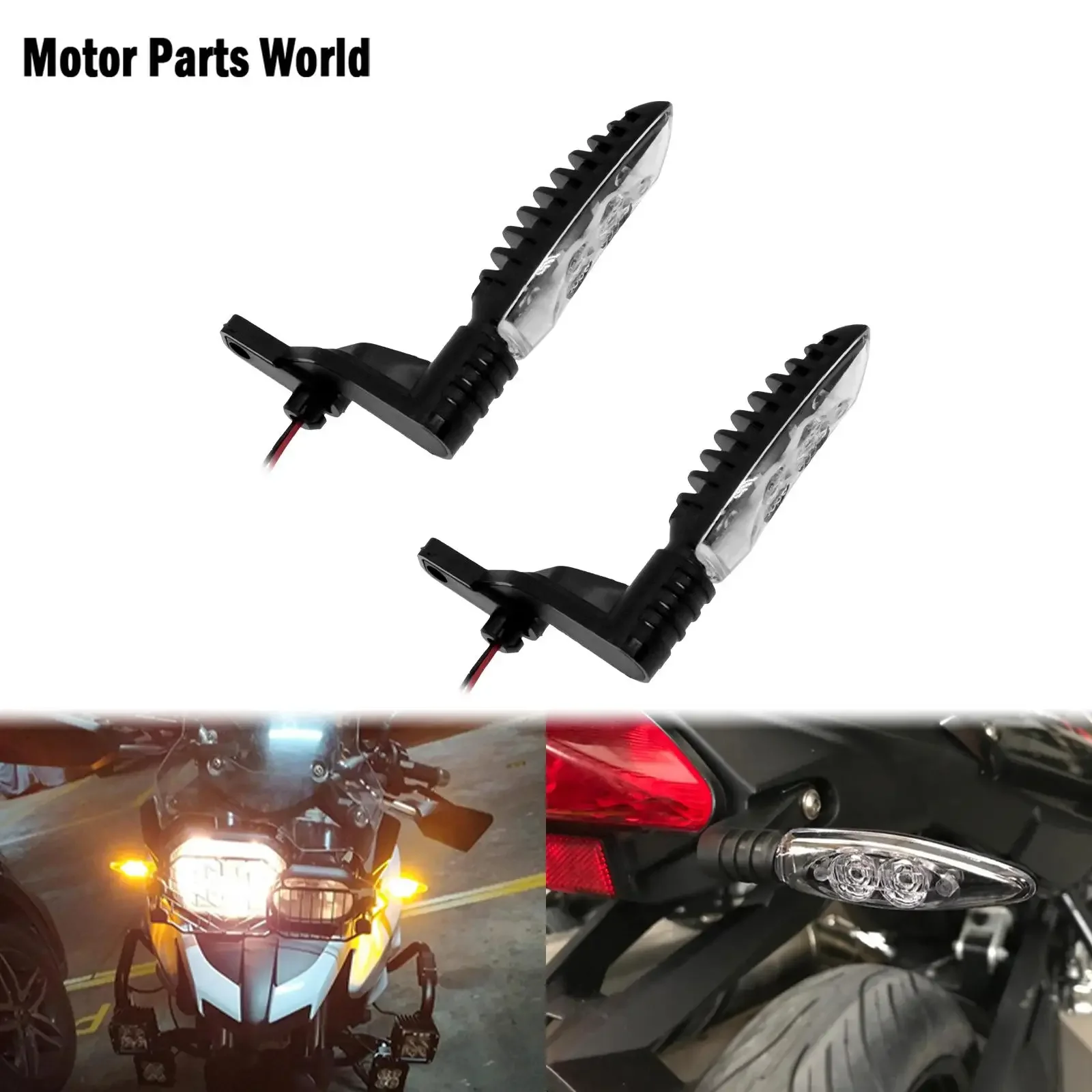 2xMotorcycle Led Turn Signal Lights Front Indicators Light For BMW ...