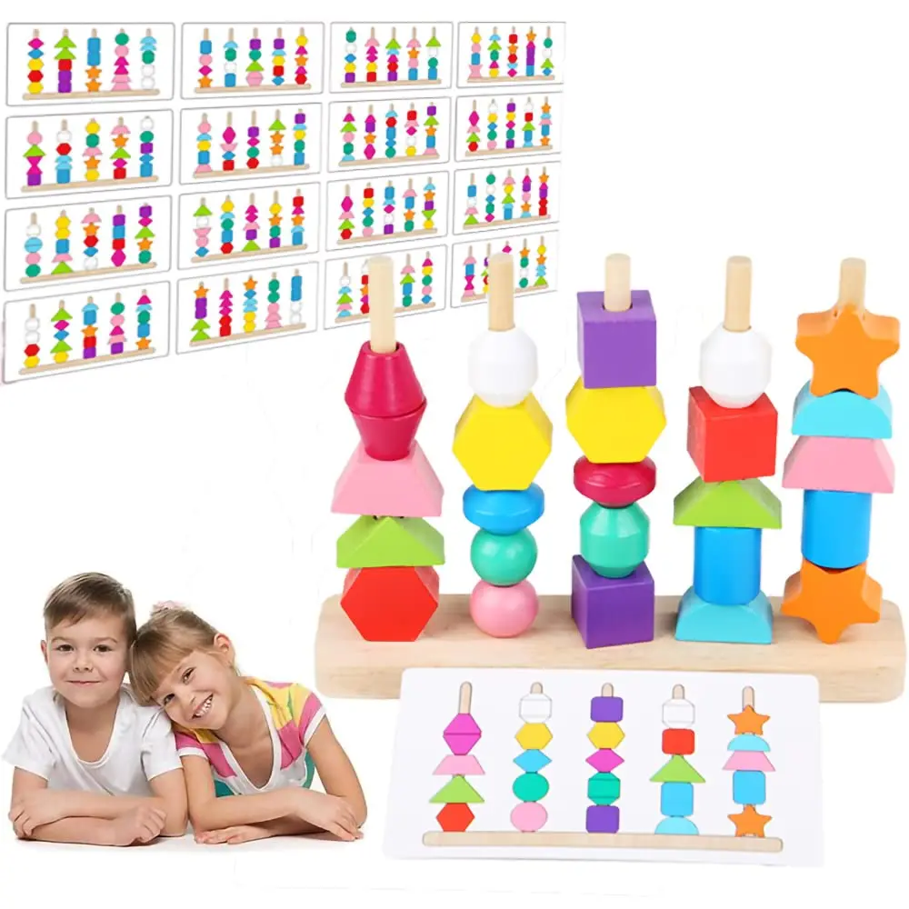 Montessori Wooden Toys Color Shape high-quality Matching