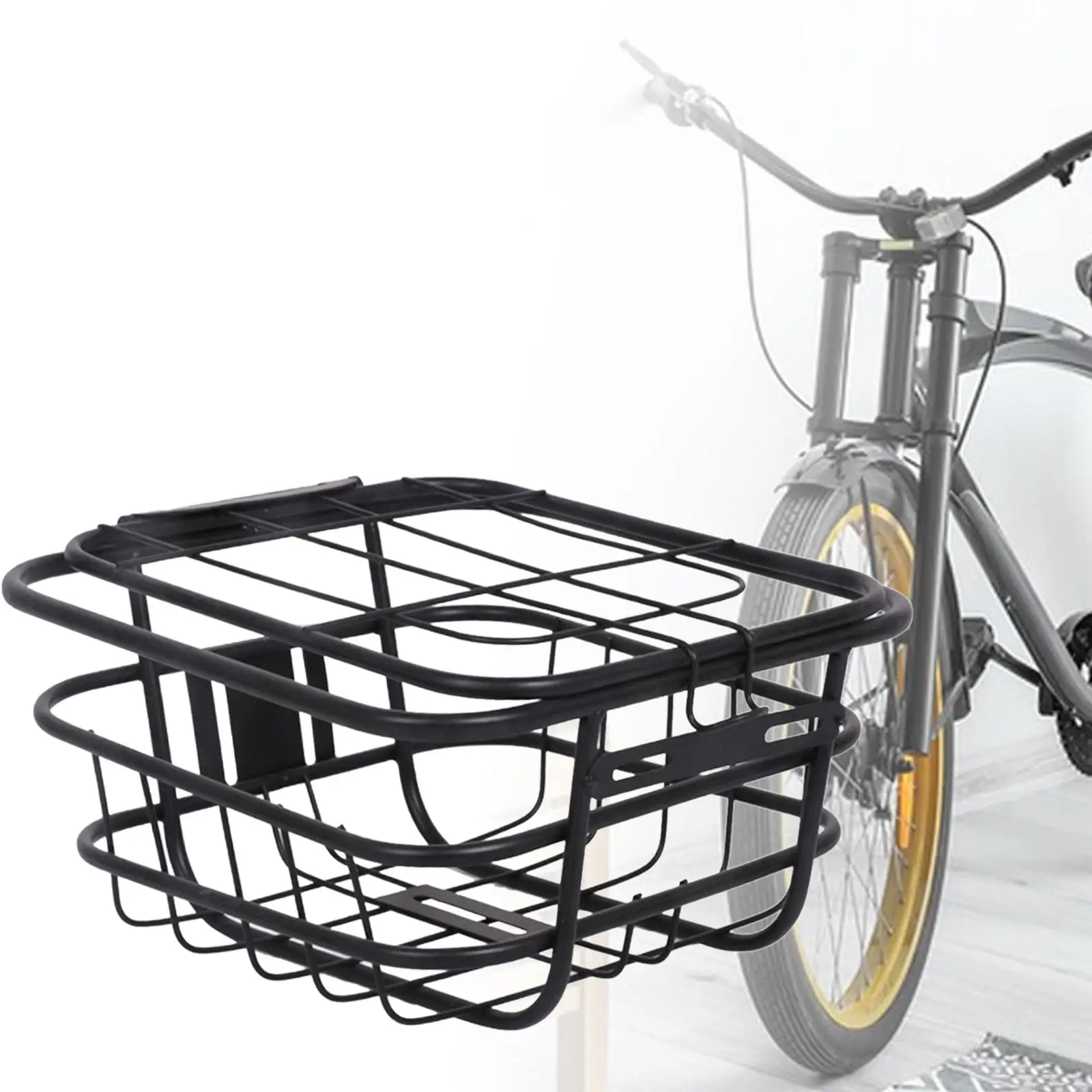 Front-Frame-Bike-Basket-Bike-Cargo-Rack-Rainproof-Cycling-Convenient ...
