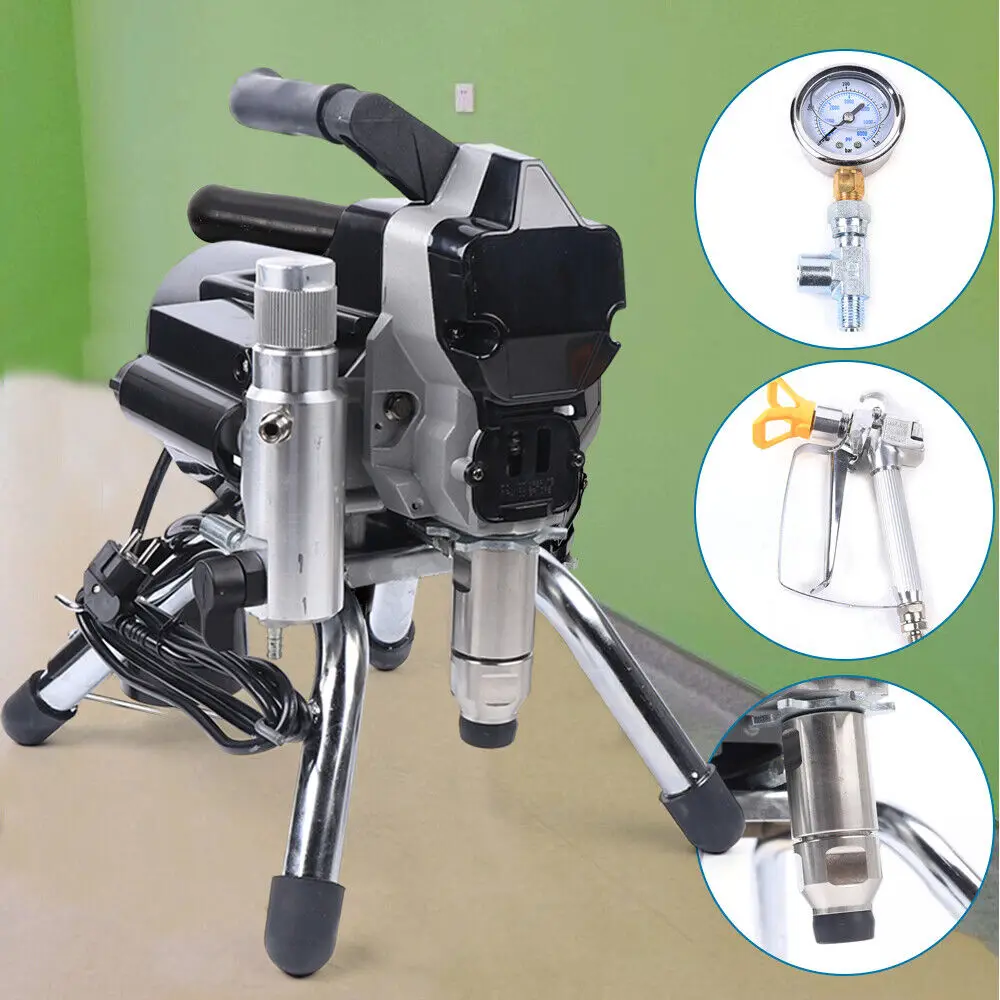 2200W-Airless-Sprayer-Wall-Paint-Spray-Gun-High-Pressure-Spraying ...