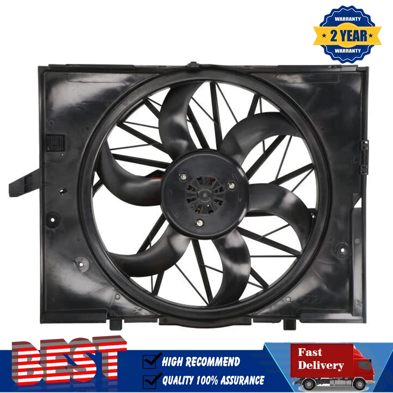 Radiator-A-C-Condenser-Cooling-Fan-Assembly-for-BMW-E60-E60N-E61-5 ...