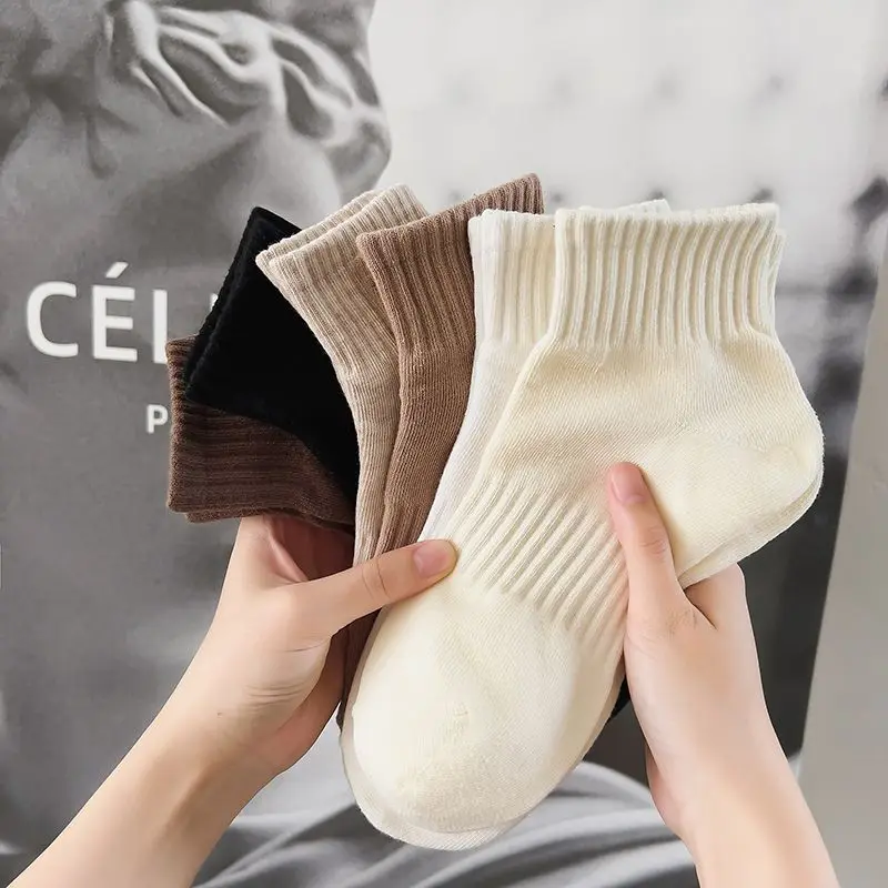 5-Pairs-Of-Women-s-High-Quality-Cotton-Socks-Autumn-And-Winter-Fashion ...