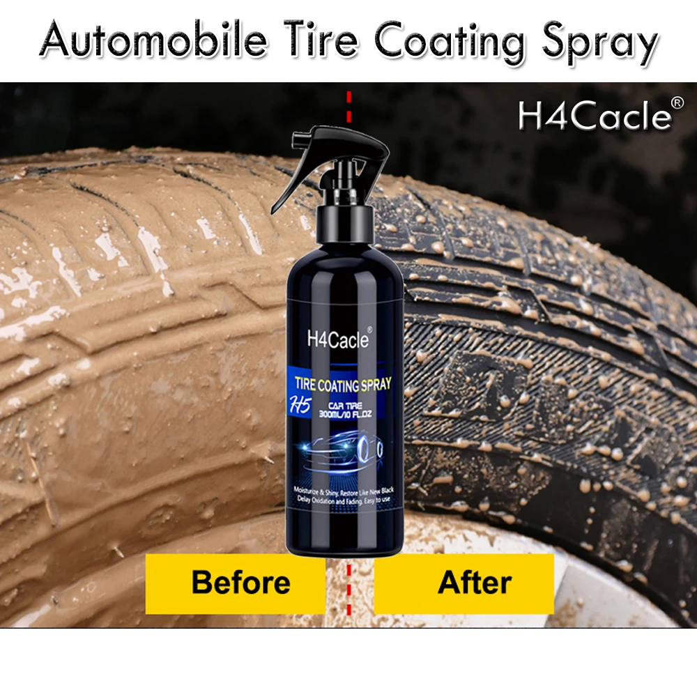 H4Cacle-H5 Tire Coating Long Lasting Tyre High Gloss Non Greasy Auto ...