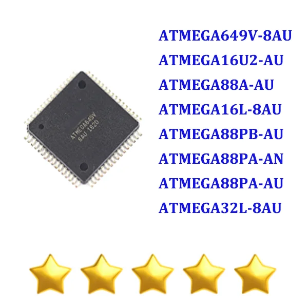 10PCS-ATMEGA649V-8AU-ATMEGA16U2-AU-ATMEGA88A-AU-ATMEGA16L-8AU-ATMEGA88PB-AU-ATMEGA88PA-AN ...