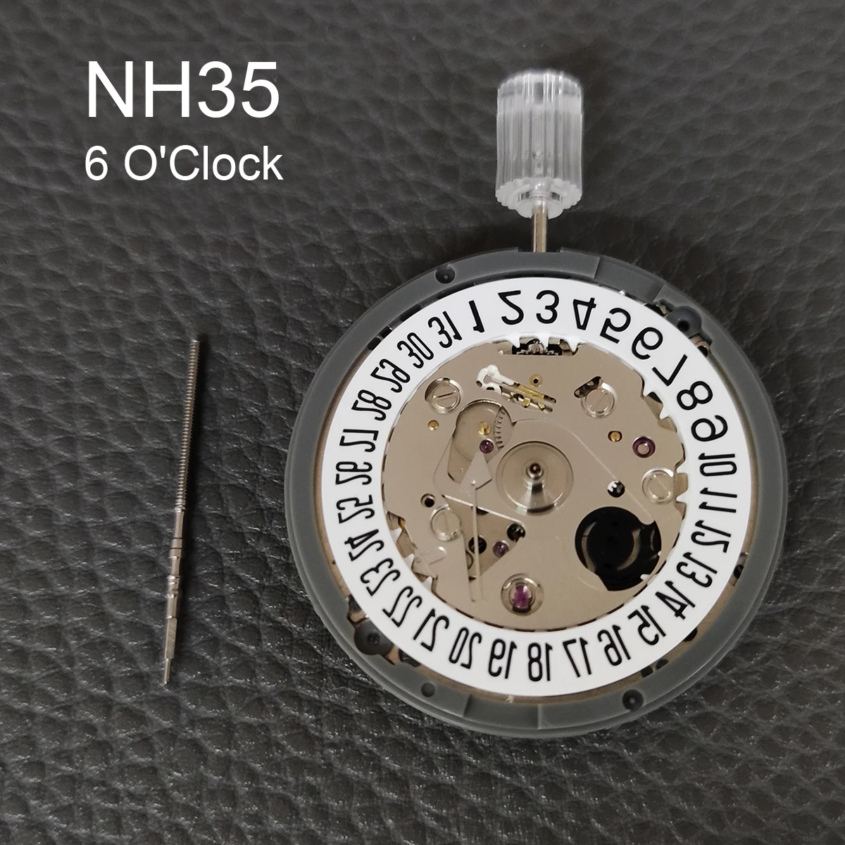 Nh35/nh35a Movement Japan Original Mechanical Watch Luminous Black Date ...