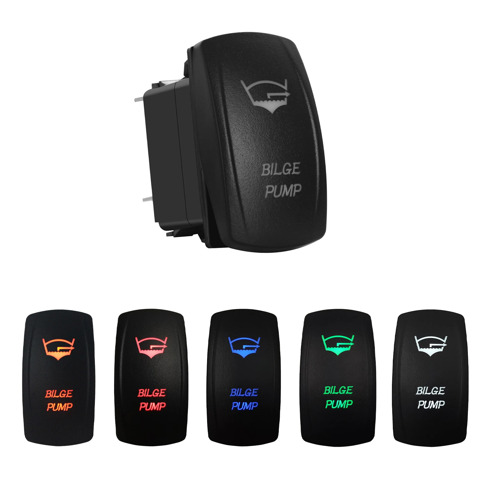 12V-Bilge-Pump-Marine-Rocker-Switch-5-Pin-On-Off-Toggle-Switch-for-Boat ...