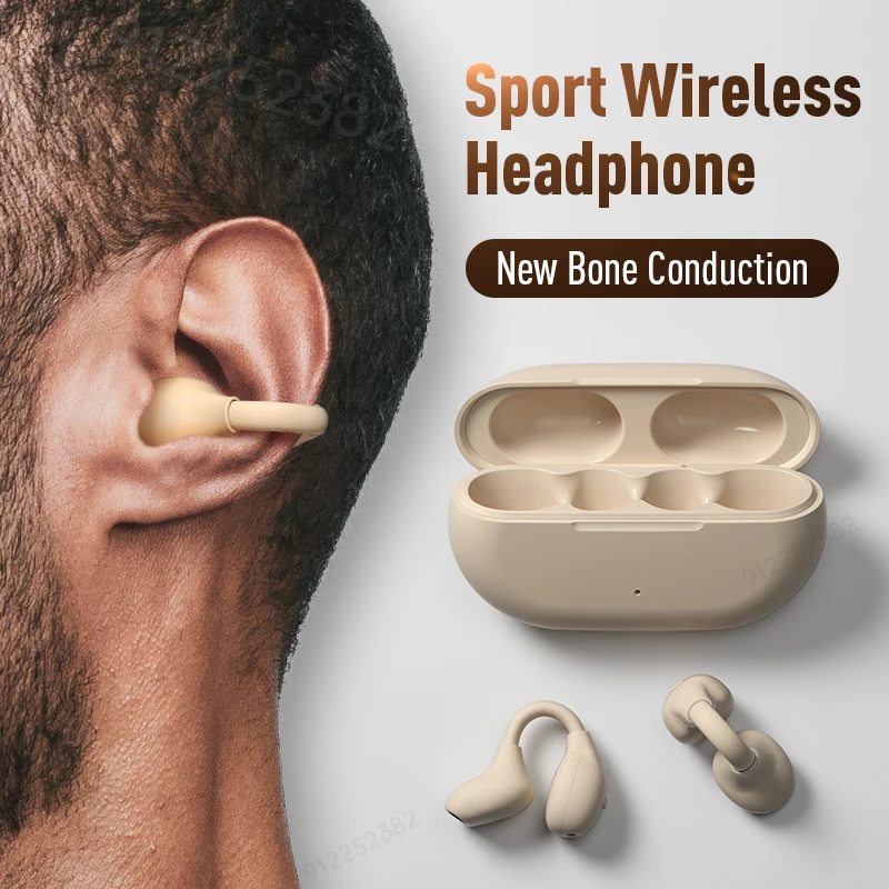 TWS-Bone-Conduction-Bluetooth-Earphones-5-3-Ear-Clip-Earring-Wireless ...