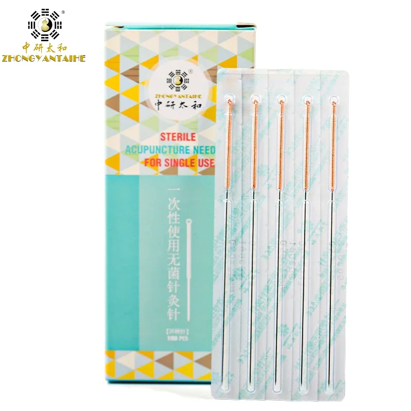Zhongyan-TaiHe-100pcs-Disposable-Sterile-Round-Needle-Medical ...