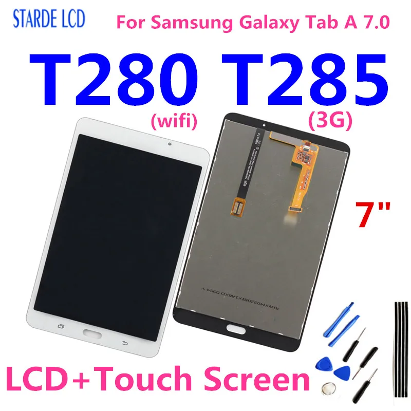 New 7'' for Samsung Galaxy Tab A 7.0 2016 SM-T280 SM-T285 T280 T285 LCD Display Touch Screen ...