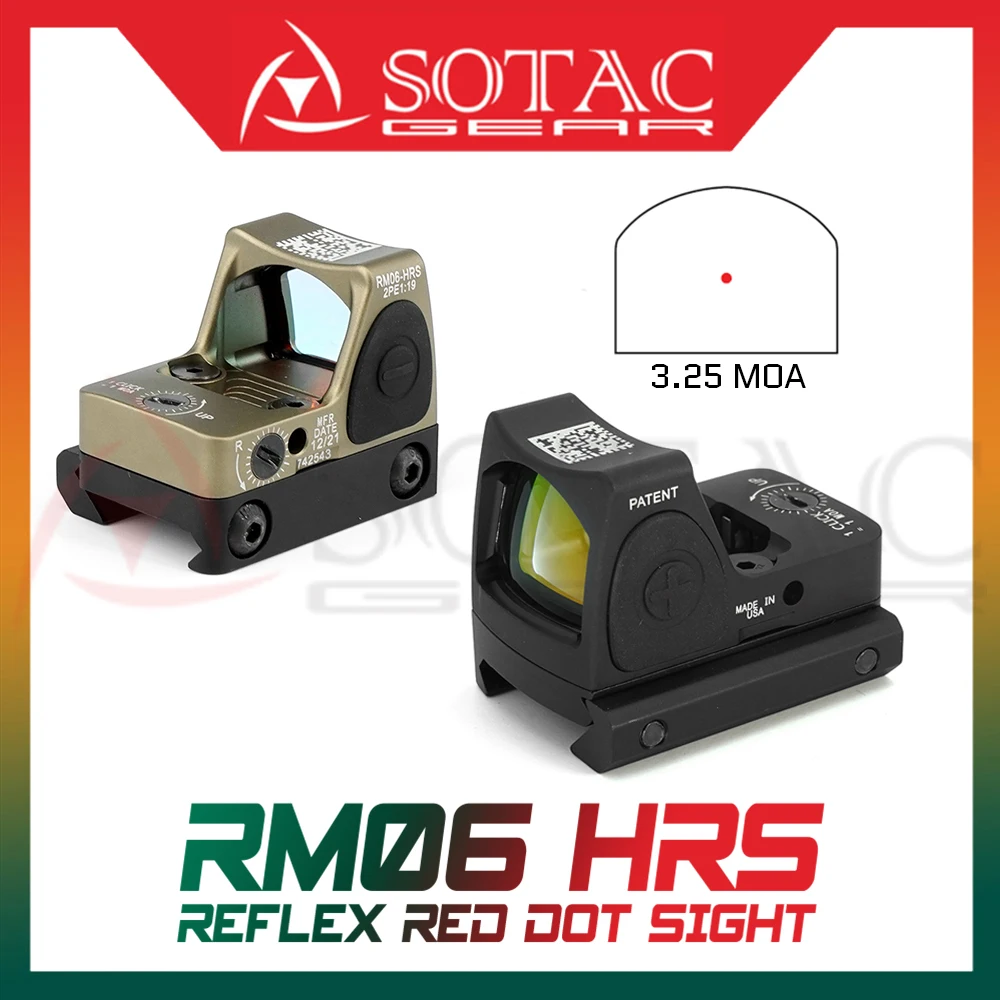 SOTAC-mira réflex de punto rojo RM82 RM06 HRS con marcas originales ...