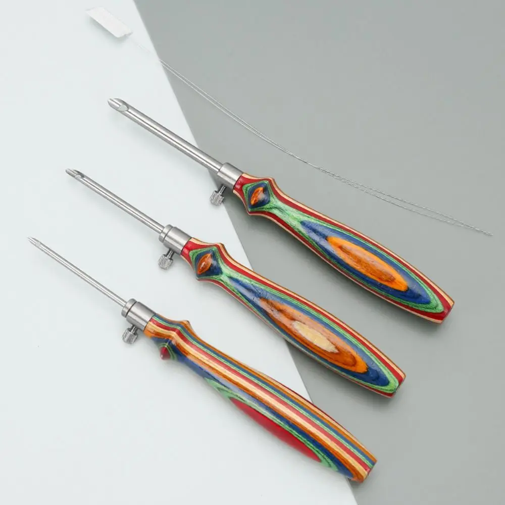 Wooden-Handle-Embroidery-Stitch-Pen-Adjustable-Punch-Needle-Tool ...