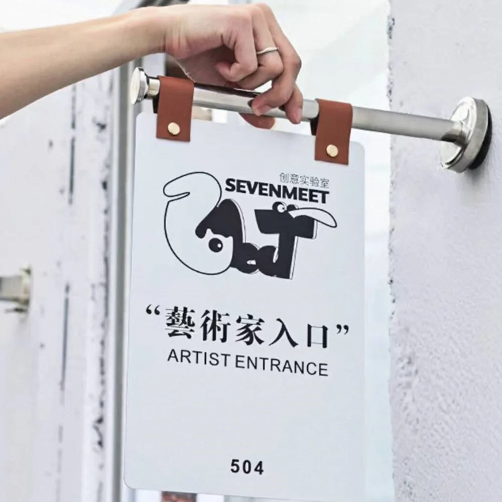 1PCS 30X30CM Customizable Double-Sided Metal Side Hanging Sign for ...