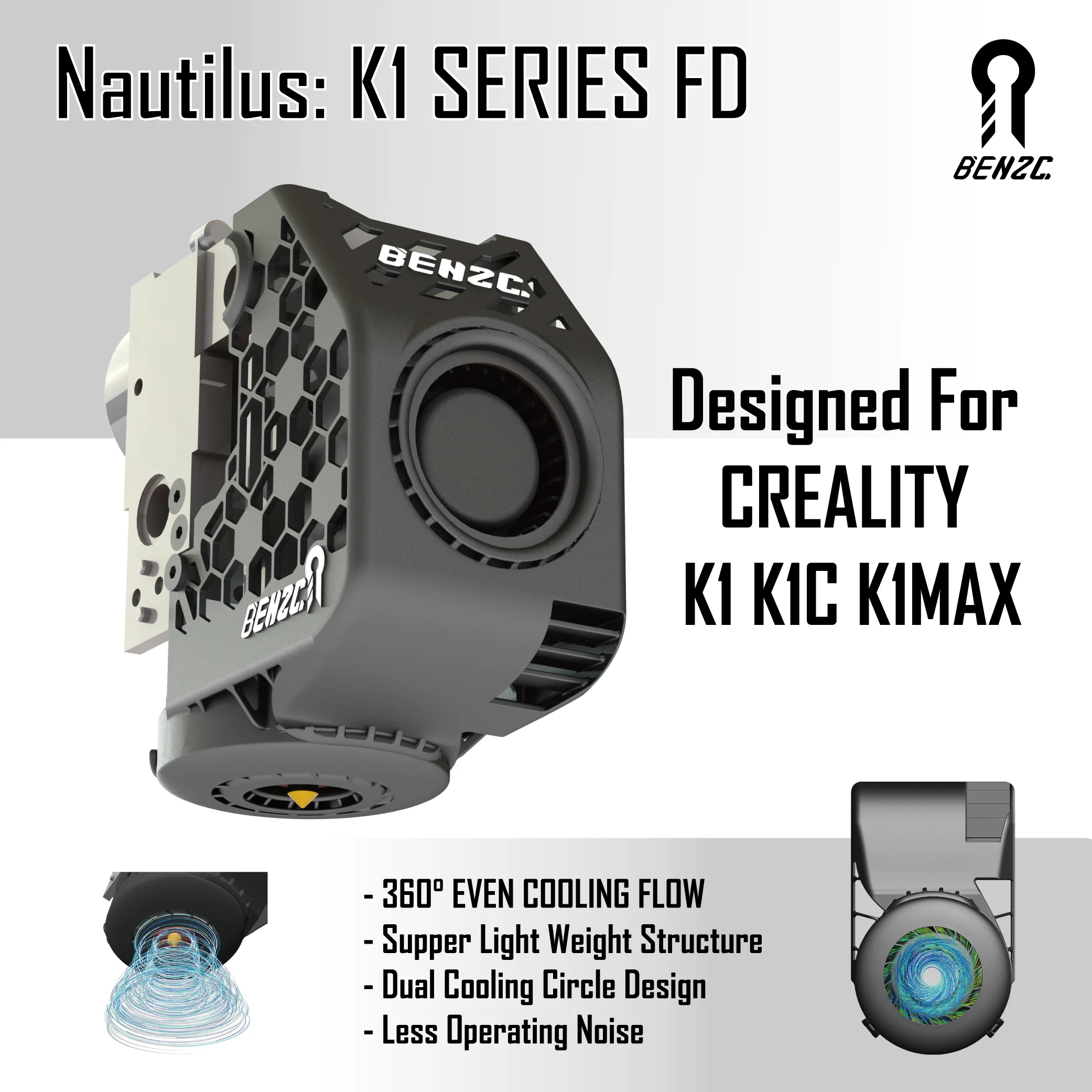 K1-K1MAX-BEN2C-Official-Store-CREALITY-Fan-Duct-360-Flow-Cooling ...
