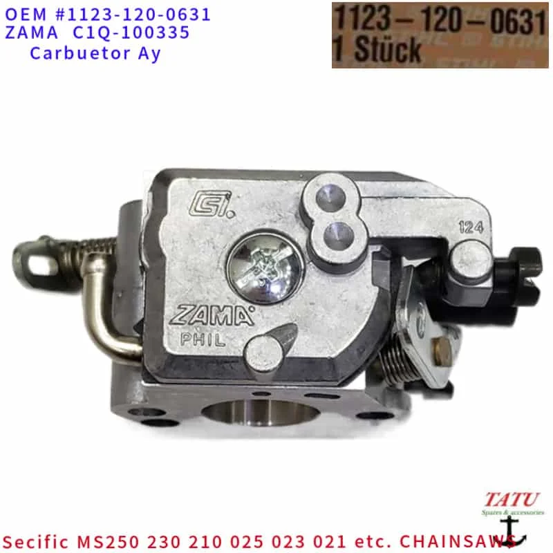 MS250 ORIGINAL CARBURETOR ZAMA C1Q-100335 1123-120-0631 FOR SELECTED ...