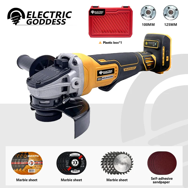 Electric-Goddess-DCG406-100-125MM-Angle-Grinder-Brushless-Maglev-Metal ...