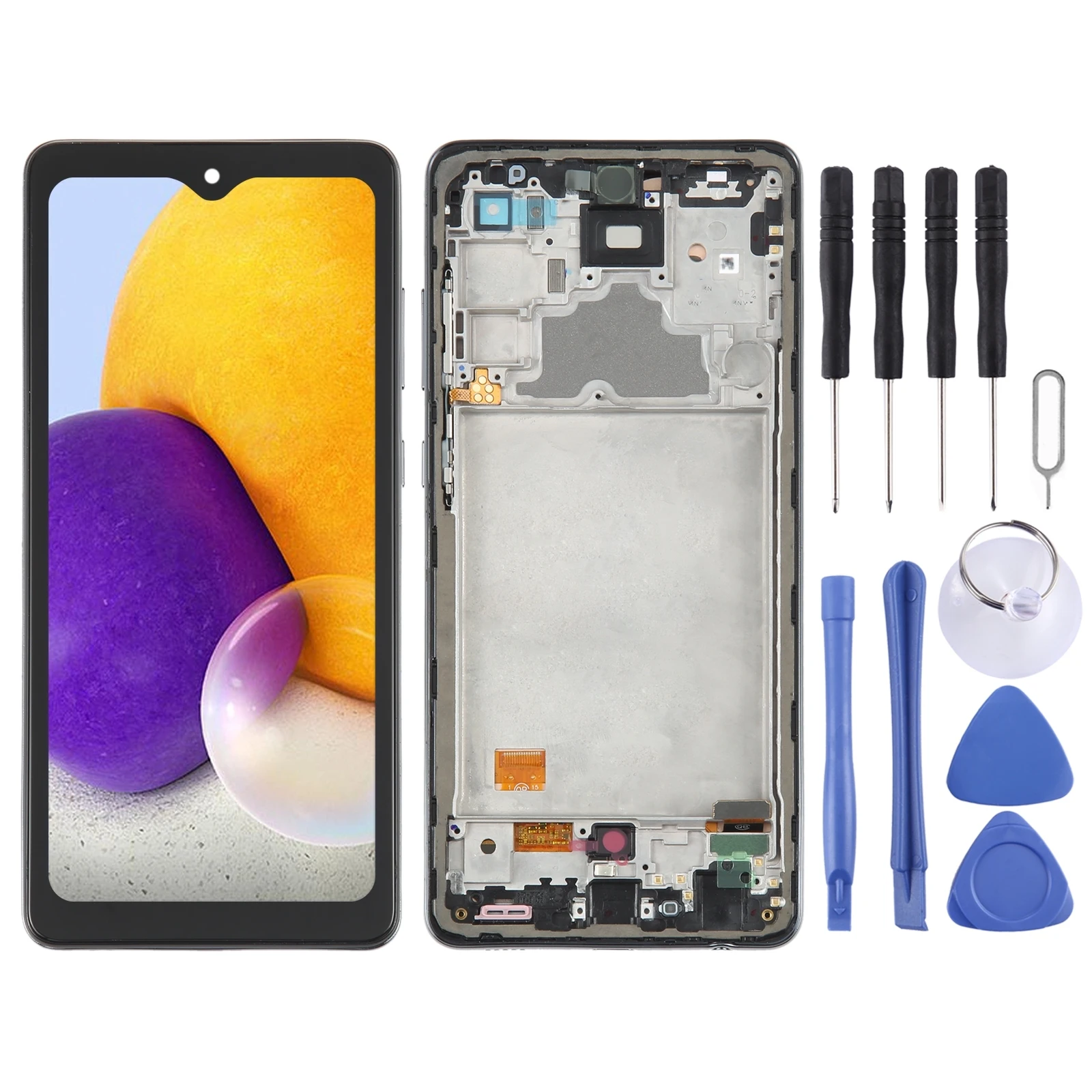 OLED LCD Screen for Samsung Galaxy A72 SM A725 Digitizer Full Assembly ...