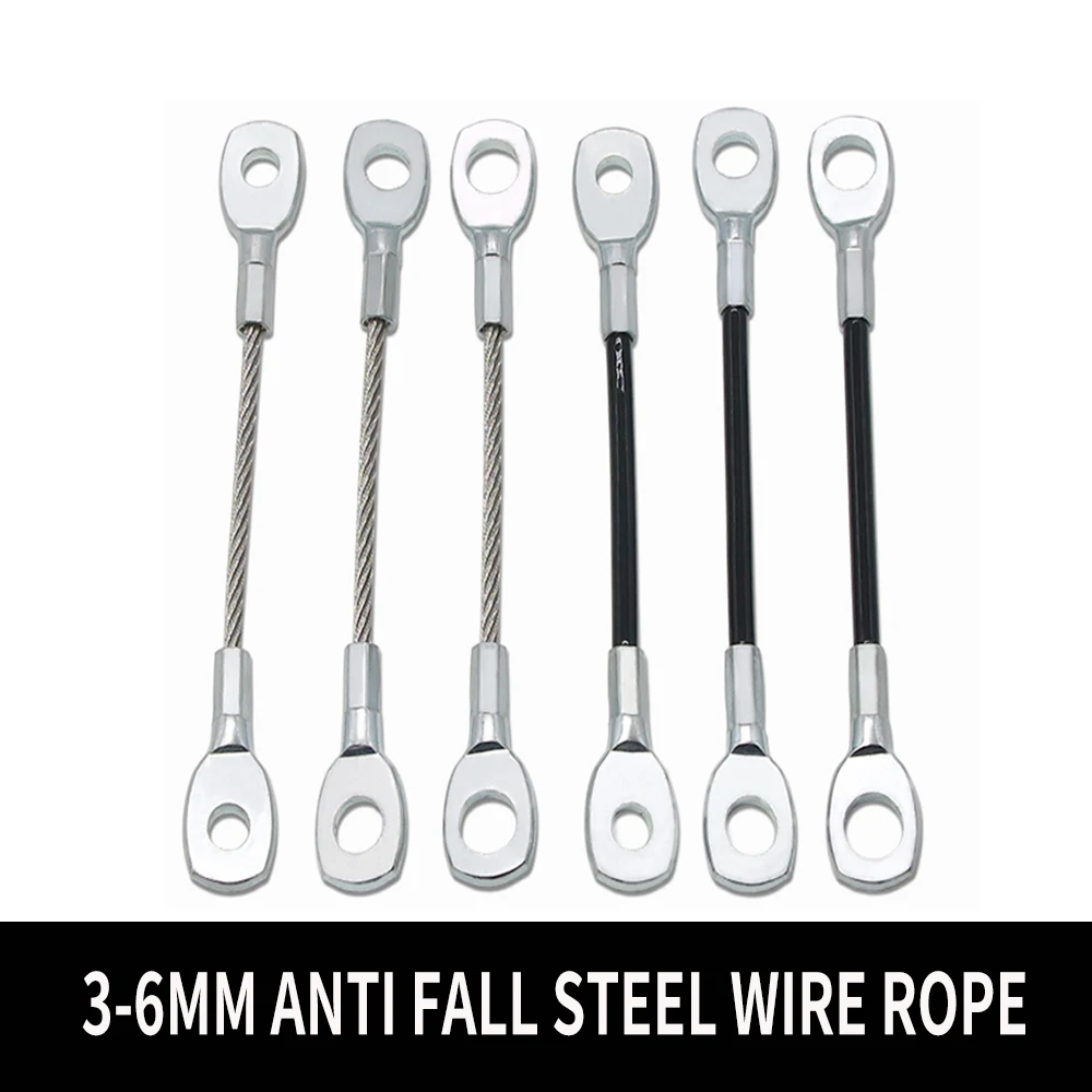 3-6mm stainless steel wire rope fish eye terminal wire rope, anti fall ...