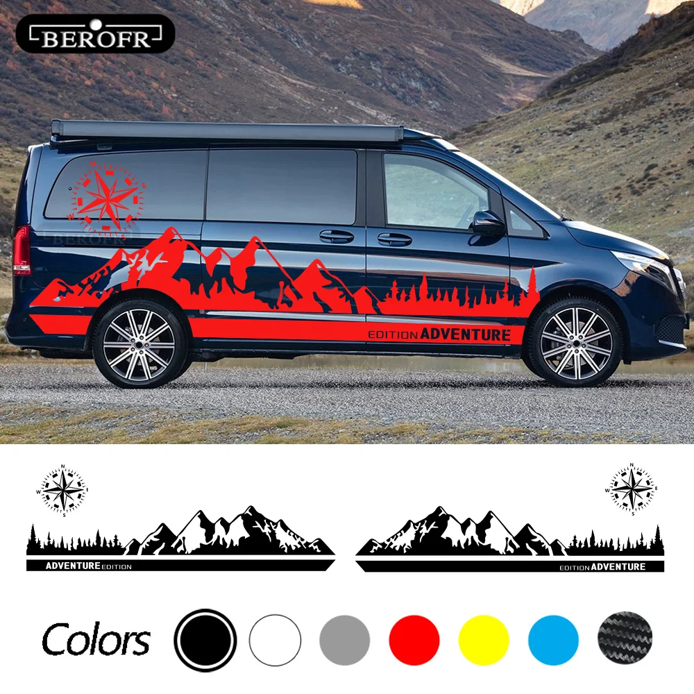 For Mercedes Benz V Class Vito Viano W447 W639 W638 Car Stickers Camper ...