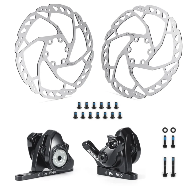 LINGMAI Road Bike Disc Brake Flat-mounted direct Caliper Mechanical ...