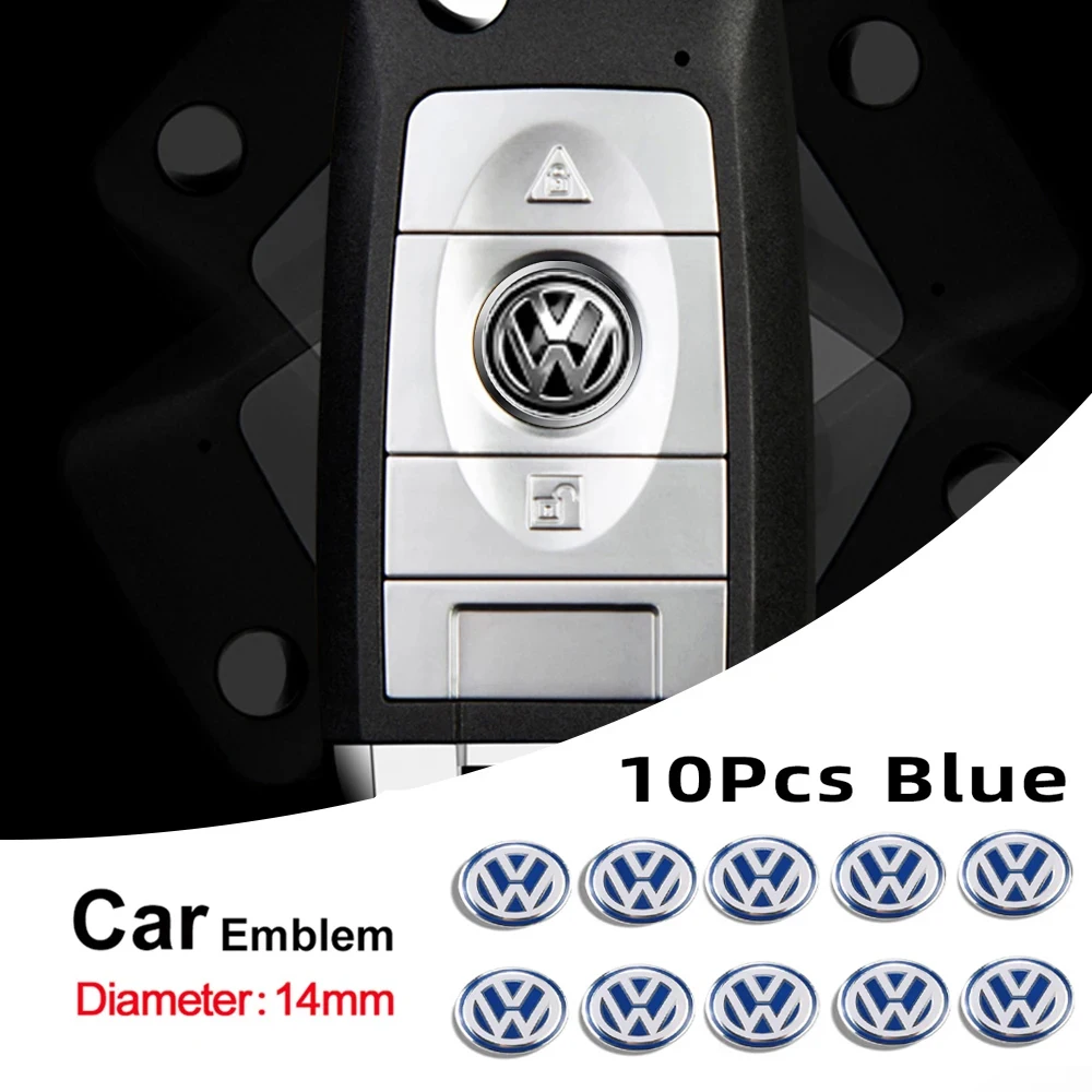 10Pcs-Car-Remote-Key-Sticker-Aluminum-Emblem-Decoration-Decal-For ...