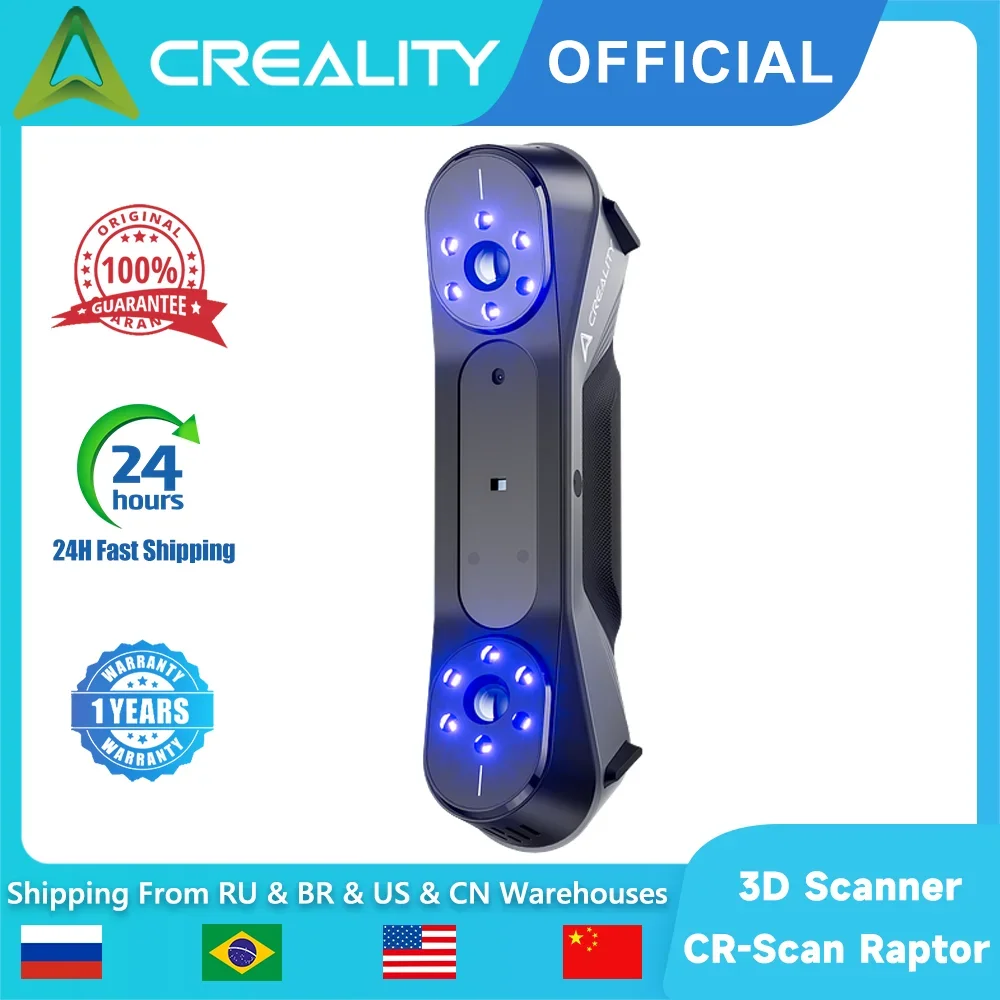 Creality-CR-Scan-Raptor-3D-Scanner-0-02mm-Metrology-Accuracy-Blue-Light ...