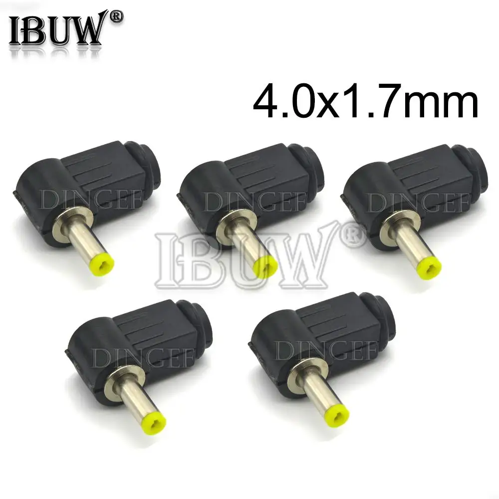5 Teile/los DC Stecker 90 grad winkel 4,0x1,7mm 4,0*1,7 MM DC power ...