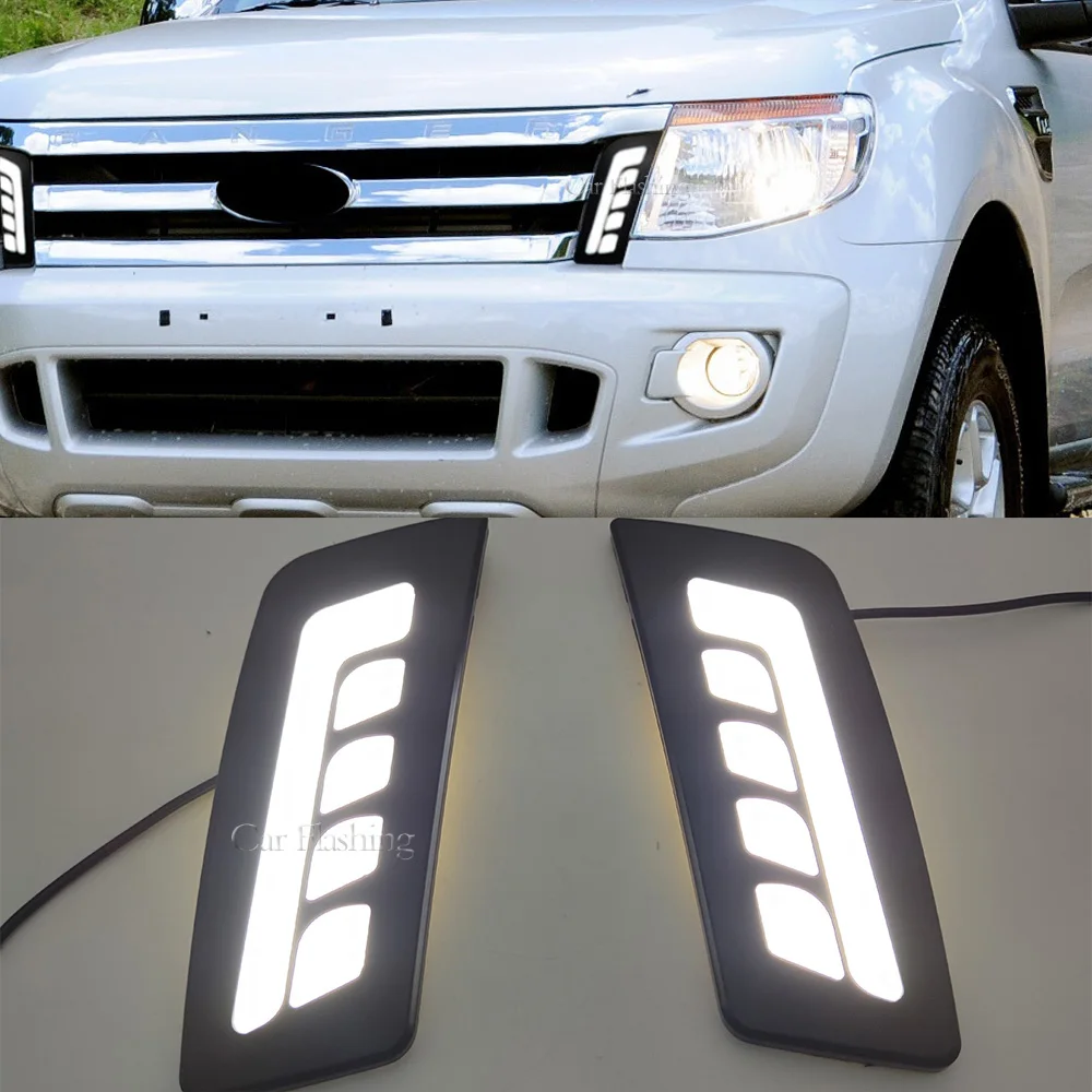 1 Set Led Daytime Running Light Drl Day Light For Ford Ranger 2012 2013 ...