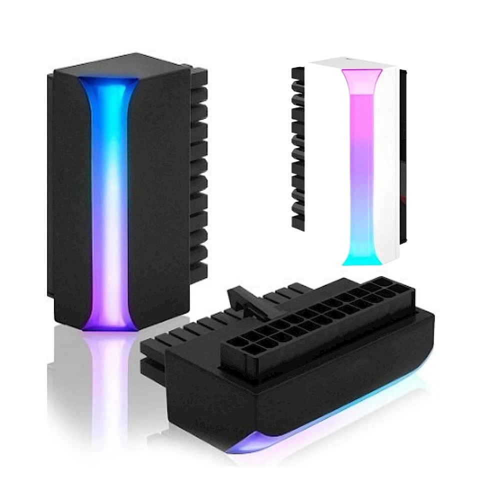 Atx 24 Pin To 90 Degree Power Adapter 5v 3-pin Argb Mainboard ...