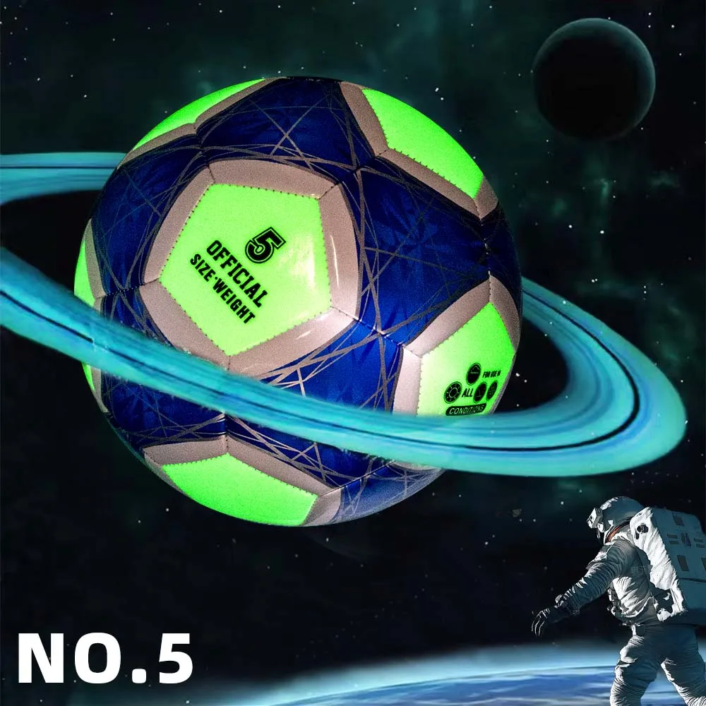 PSYCHE Luminous Soccer Ball Night Outdoor Sports Glowing Standard ...