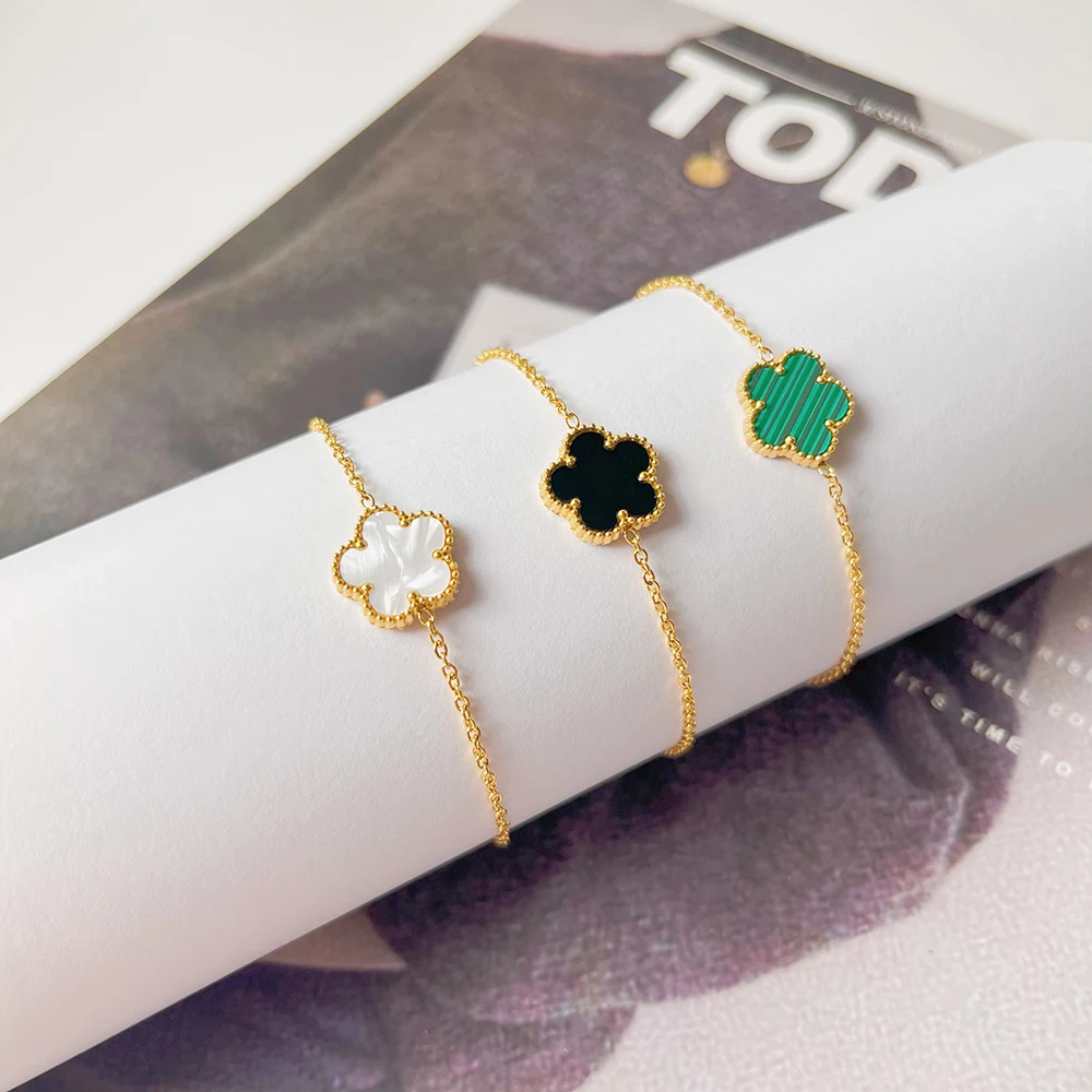 Altera-Luxus-Single-Flower-Charm-Armband-f-r-Frauen-Mode-vergoldet ...