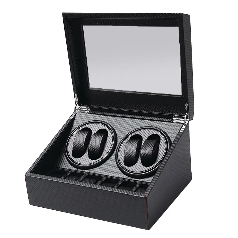 Carbon-Fiber-Watch-Winder-Tool-Electric-Motor-Automatic-Rotator-Watch ...