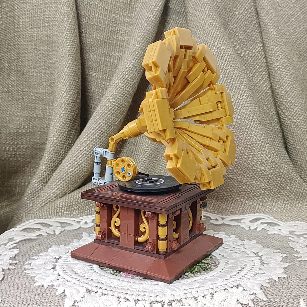 Antique-Gramophone-Building-Block-Set-Vintage-Phonograph-Design ...