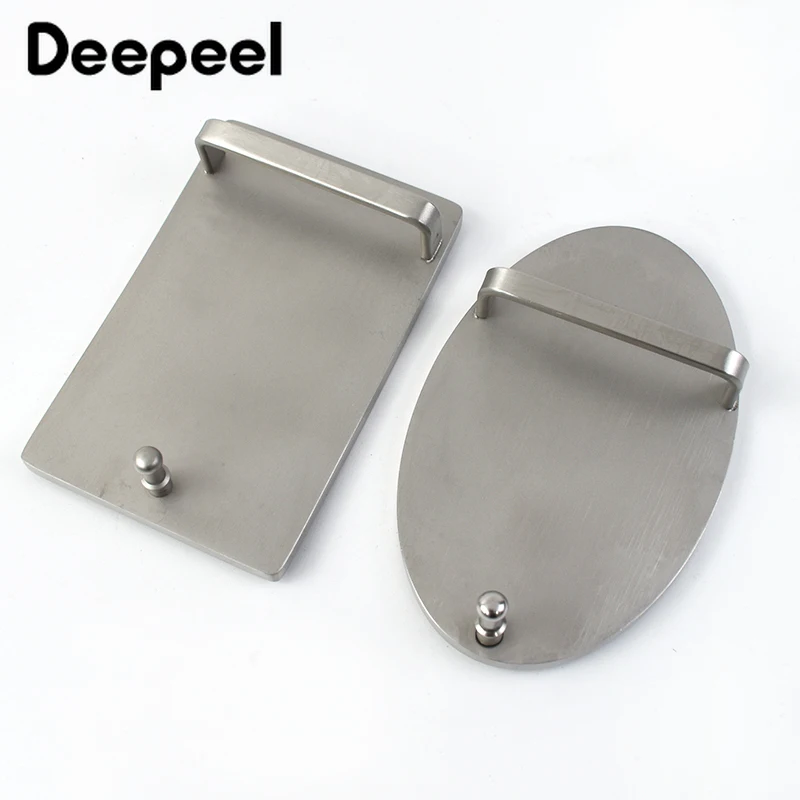 Deepeel 35/40mm Stainless Steel Man Belt Buckle Metal Automatic Smooth ...