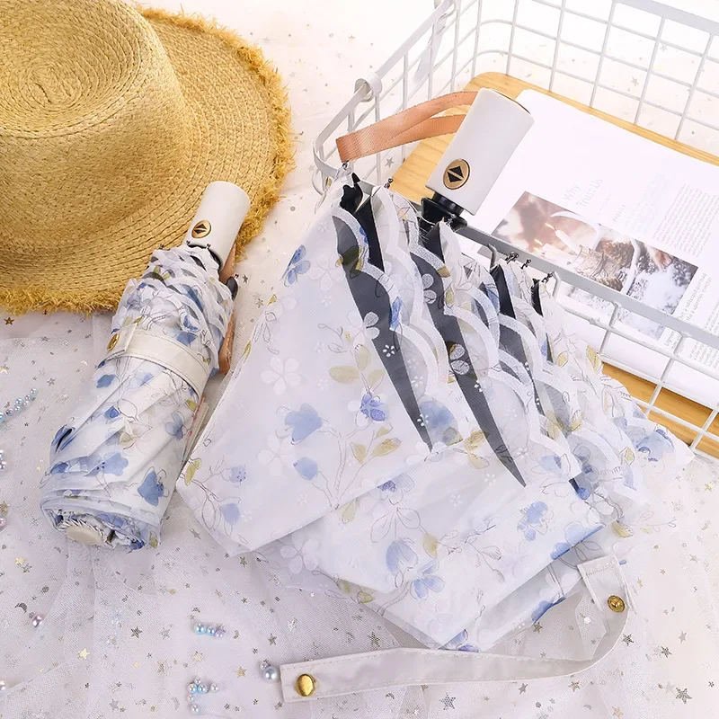 3-Folding-Handle-Women-s-Umbrella-Embroidered-ANTI-UV-Umbrella-Women ...