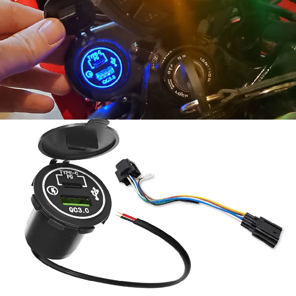 USB-Fast-Charger-Dual-USB-Port-Kit-Fits-Honda-CT125-Trail-125-Hunter ...