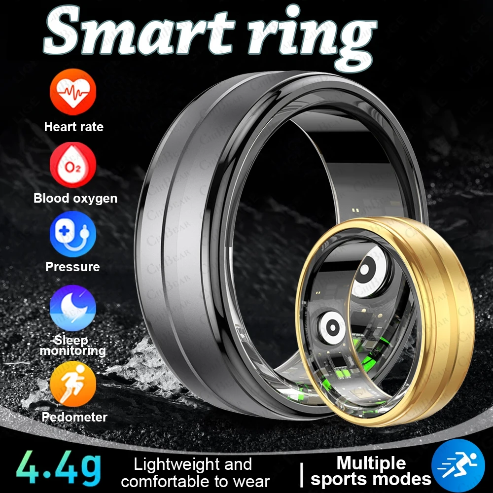 5ATM-Waterproof-SmartRing-Men-Health-Monitoring-Heart-Rate-Blood-Oxygen ...
