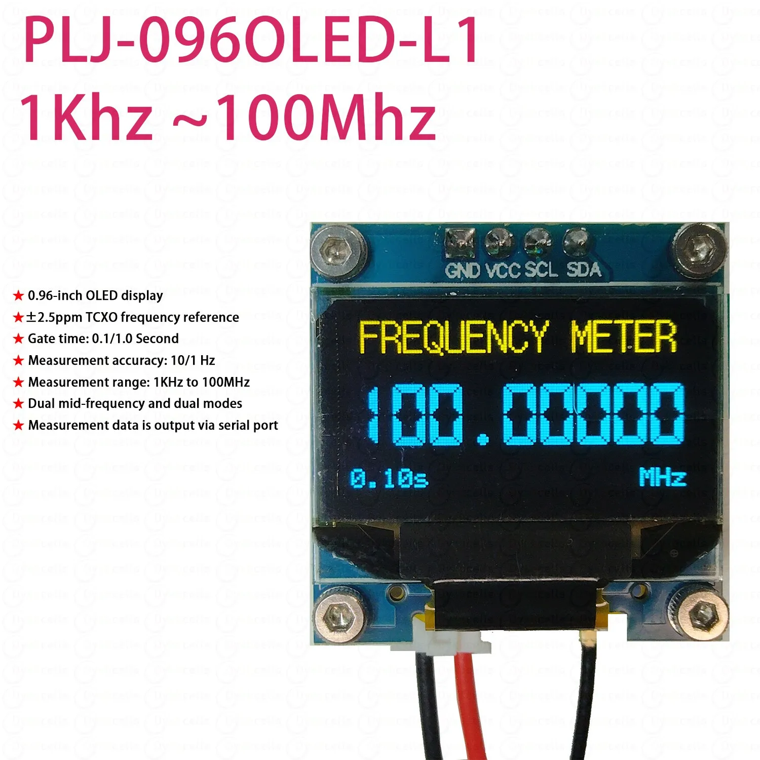 RF Frequency METER 1kHz~100MHz OLED Frequency Signal Display High ...