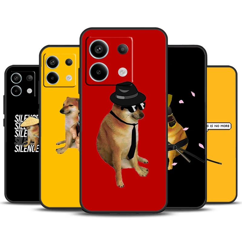 Cheems Shiba Inu Doge Meme Phone Case For Redmi Note 12 13 Pro Plus 9 ...