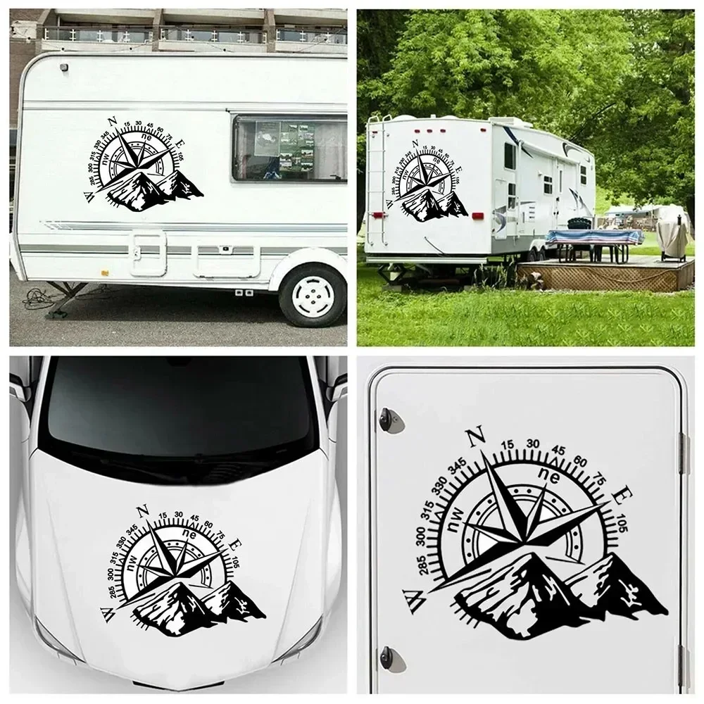 1Pcs-Car-Bonnet-Side-Stickers-Van-Decal-Mountain-Compass-Large-Vinyl-50 ...