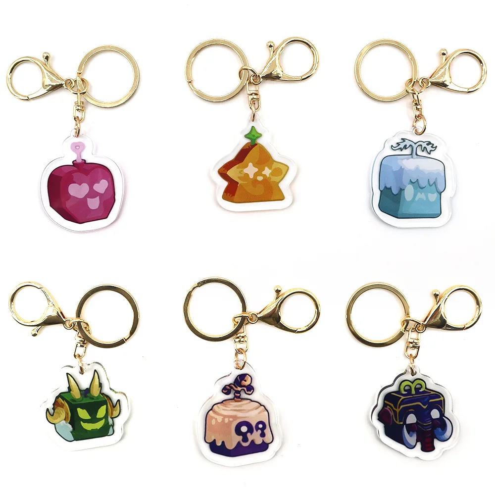 Game-Blox-Fruits-Keychain-Cartoon-Blizzard-Fruit-Love-Fruit-Acrylic ...