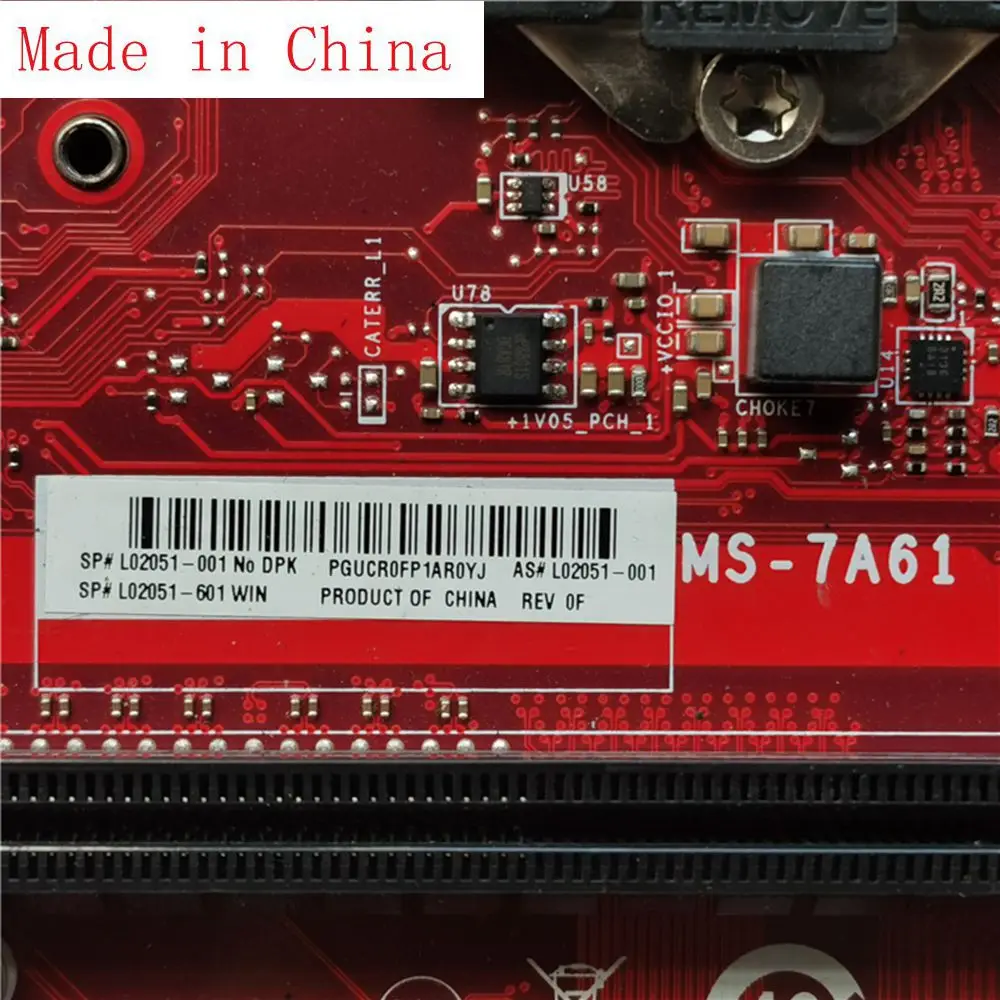 For HP Tampa2 8437 OMEN 880-181cn motherboard MS-7A61 motherboard Z370 ...