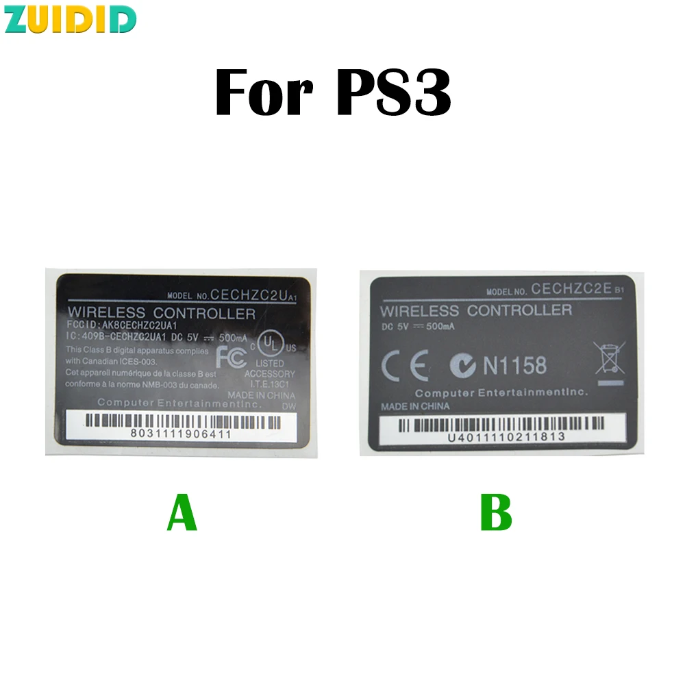 ZUIDID-1pcs-For-PS3-Replacement-Handle-Sticker-for-PS3-Wireless-handle ...
