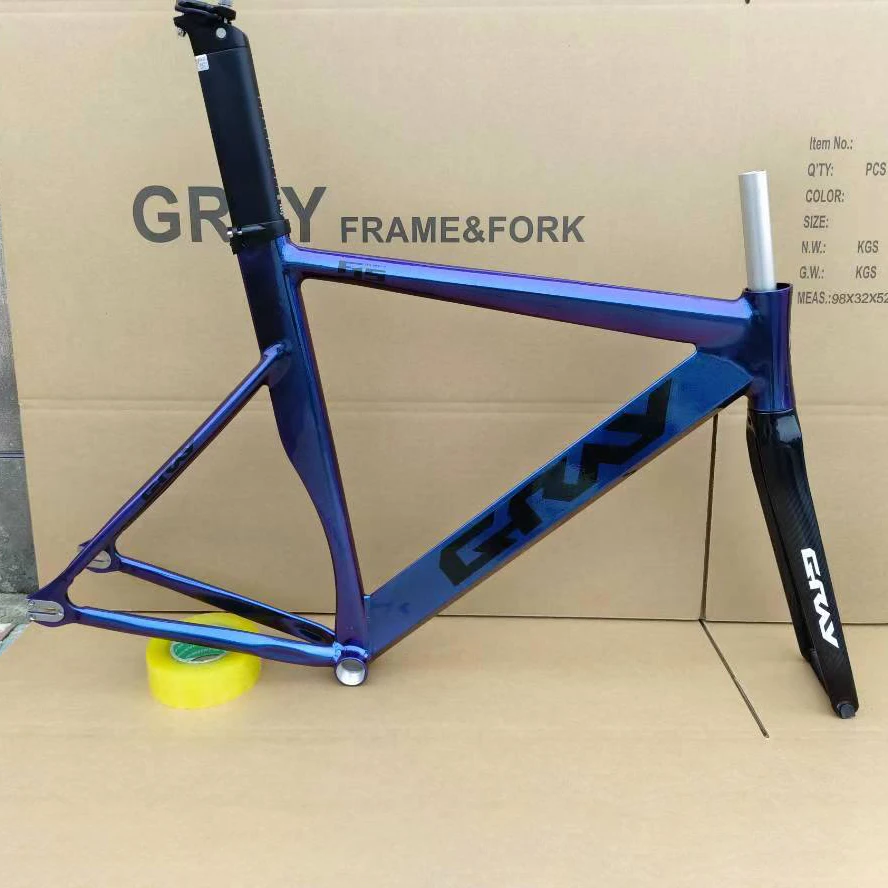 GRAY-F15-Bike-Frame-700C-Aluminium-Alloy-Fixed-Fear-Fixie-Bicycle ...
