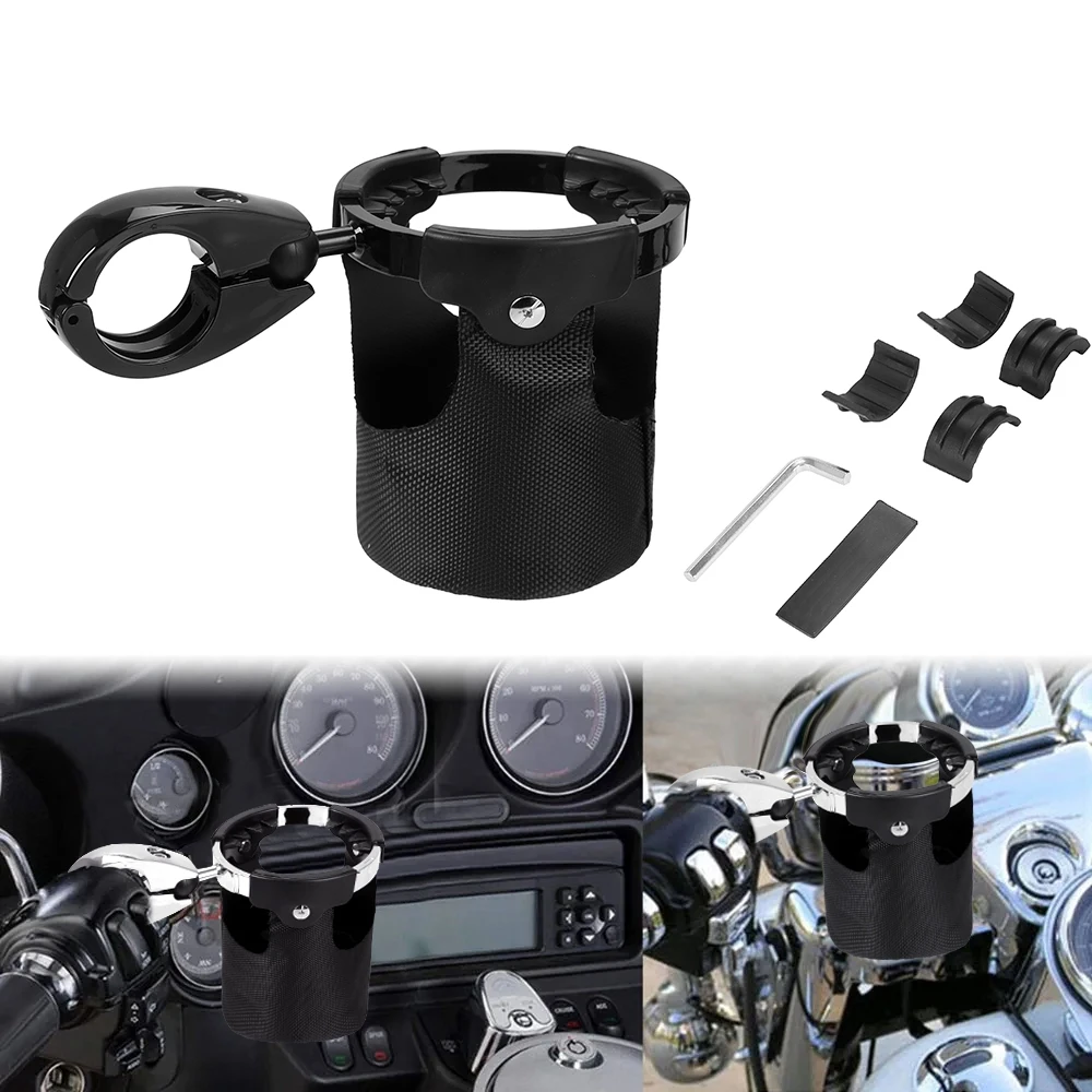 Motorcycle Bike Cup Holder Cycling Beverage Water Bottle Mount Drink ...