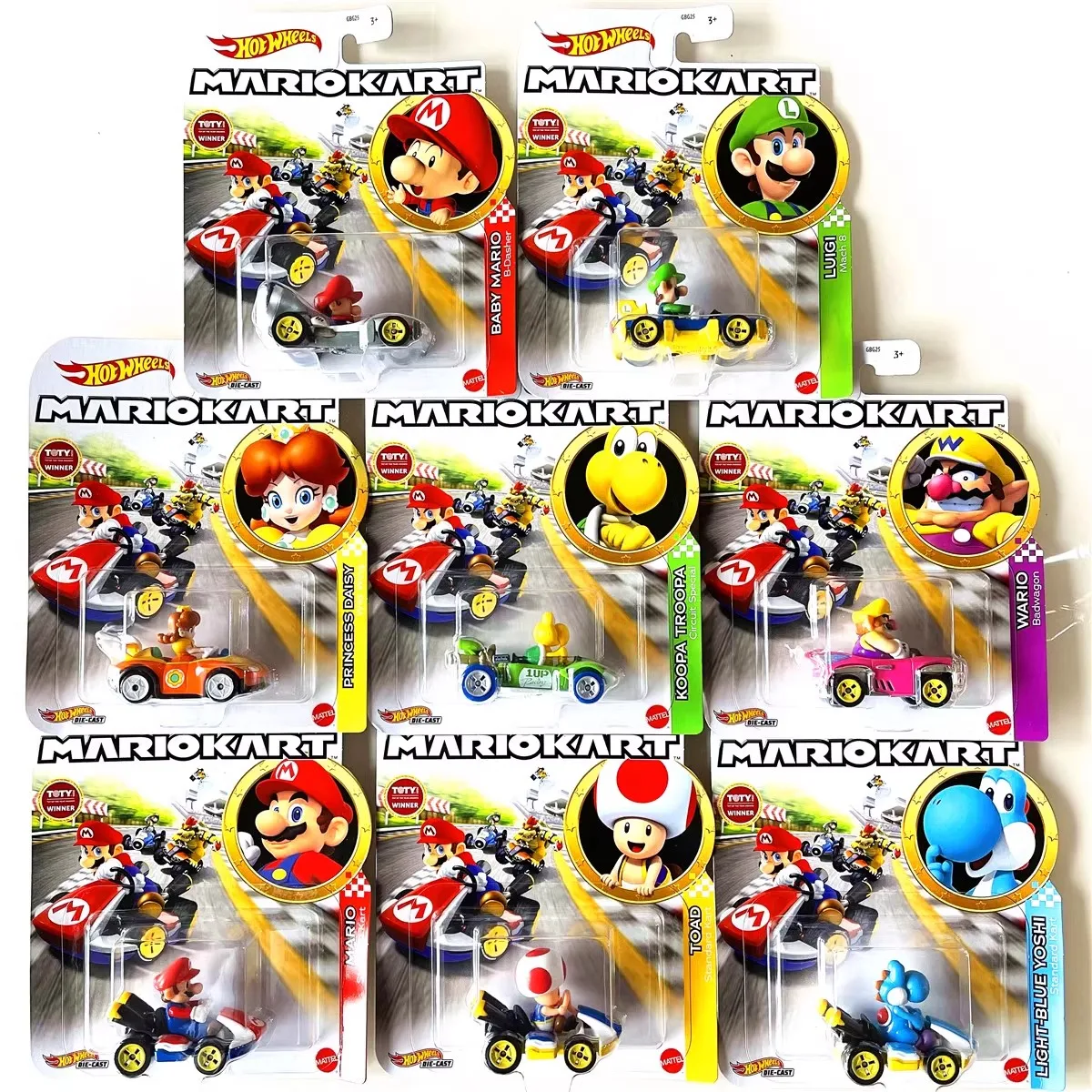 Original-Hot-Wheels-Premium-Super-Mario-Kart-1-64-Miniature-Cars-Mario ...