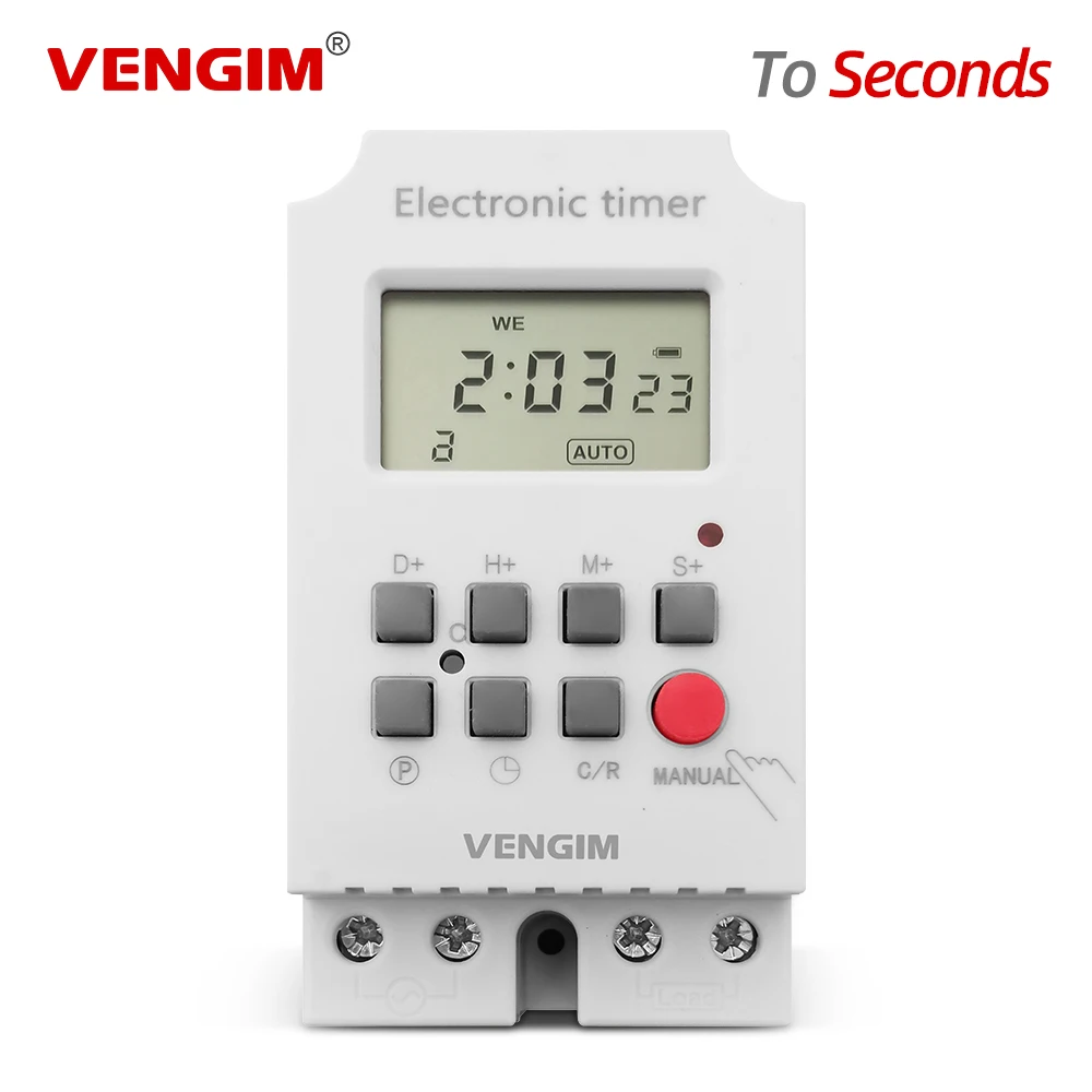 Free Shipping Digital Timer Switch 220V, Weekly 7 Days Electronic ...